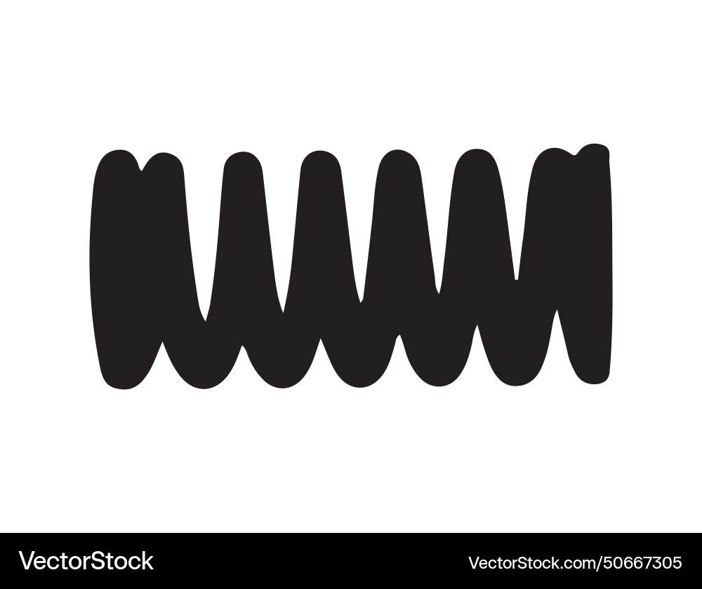 Spring silhouette art Royalty Free Vector Image