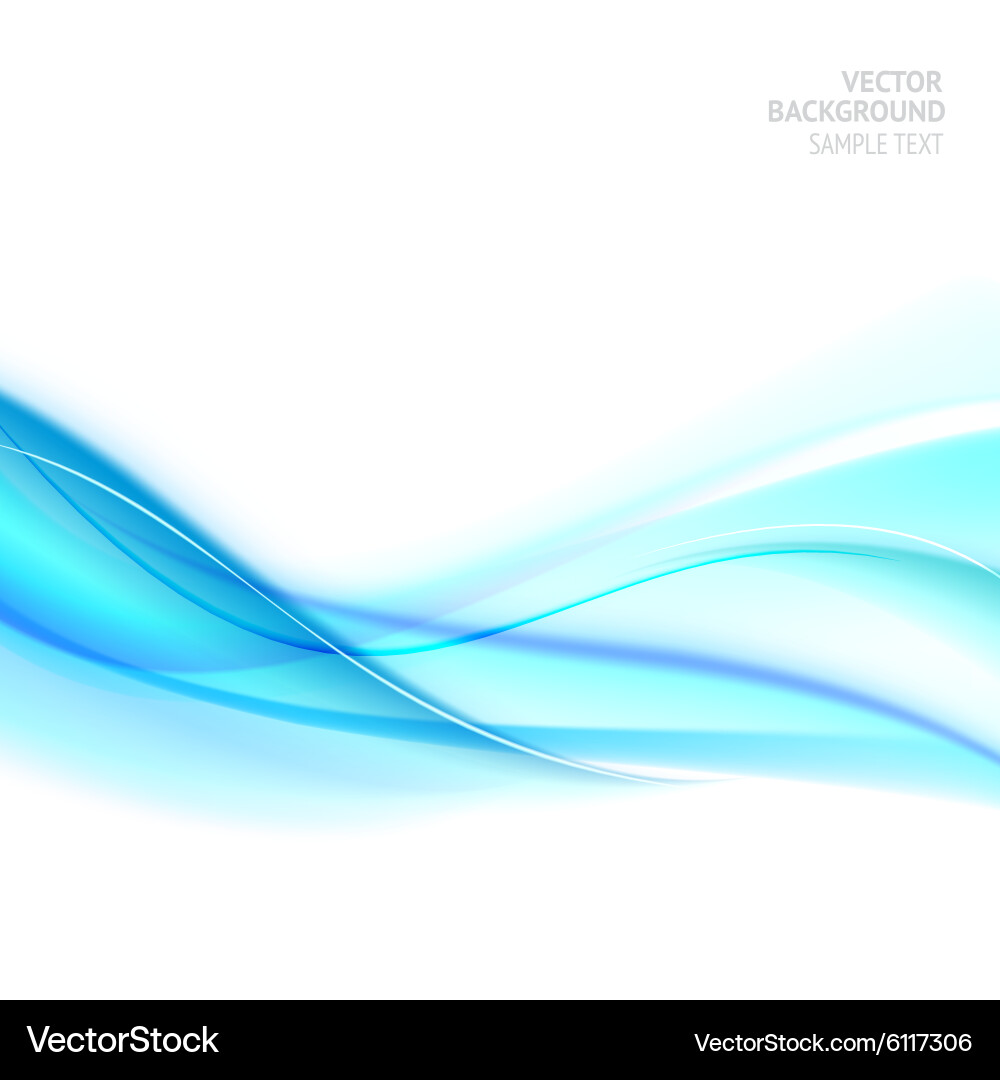 Blue smooth light lines Royalty Free Vector Image