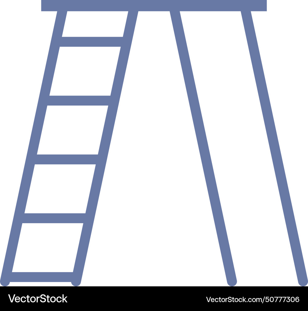 Ladder icon construction staircase step color Vector Image