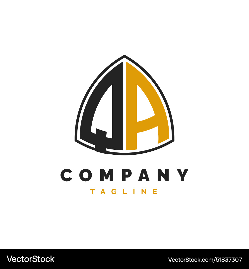 Initial letter qa logo design alphabet qa logo Vector Image Initial letter qa logo design alphabet qa logo Vector Image