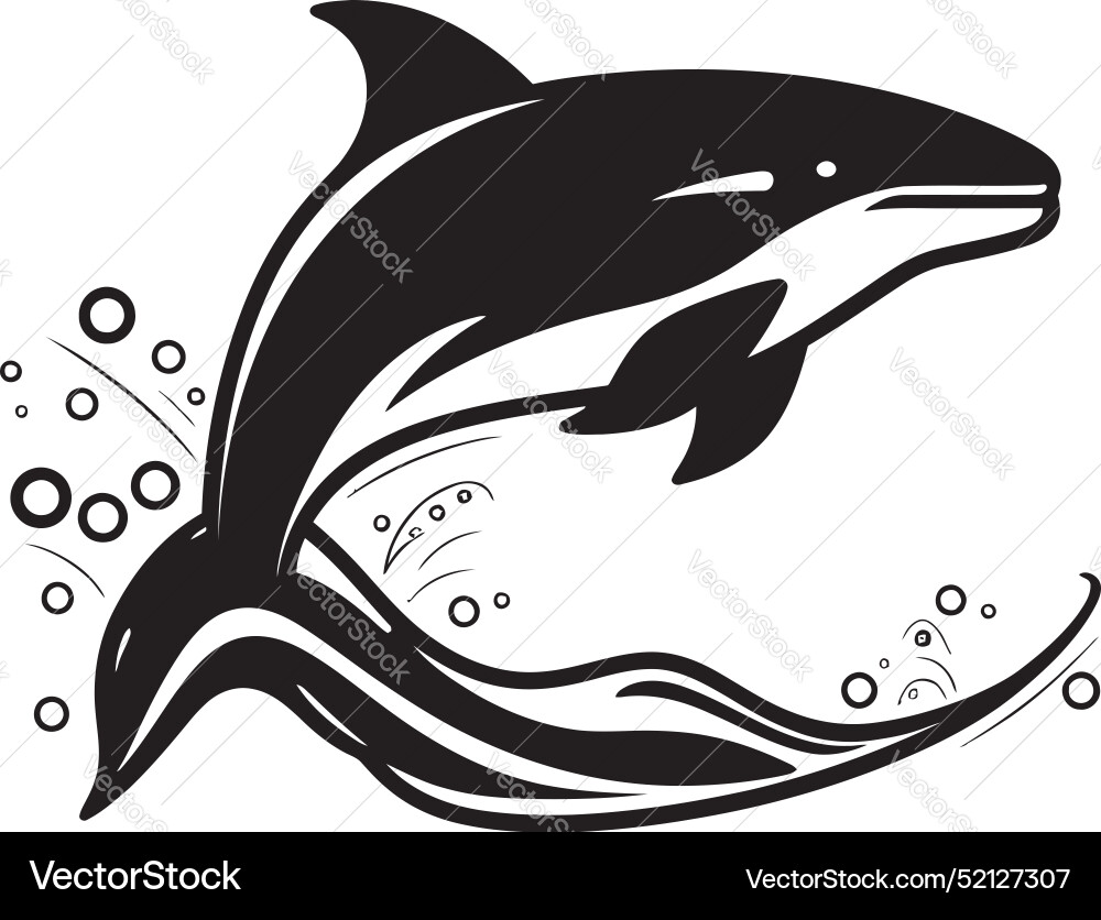 Leviathan legacy iconic logo oceanic opulence Vector Image