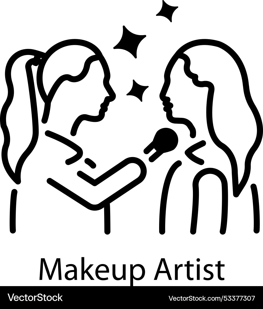 Makeup artist Royalty Free Vector Image - VectorStock
