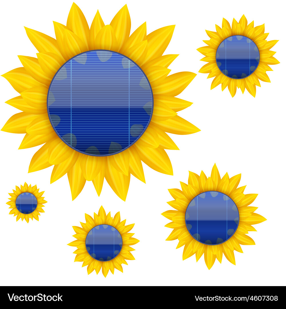 Background blue electric solar panel Royalty Free Vector