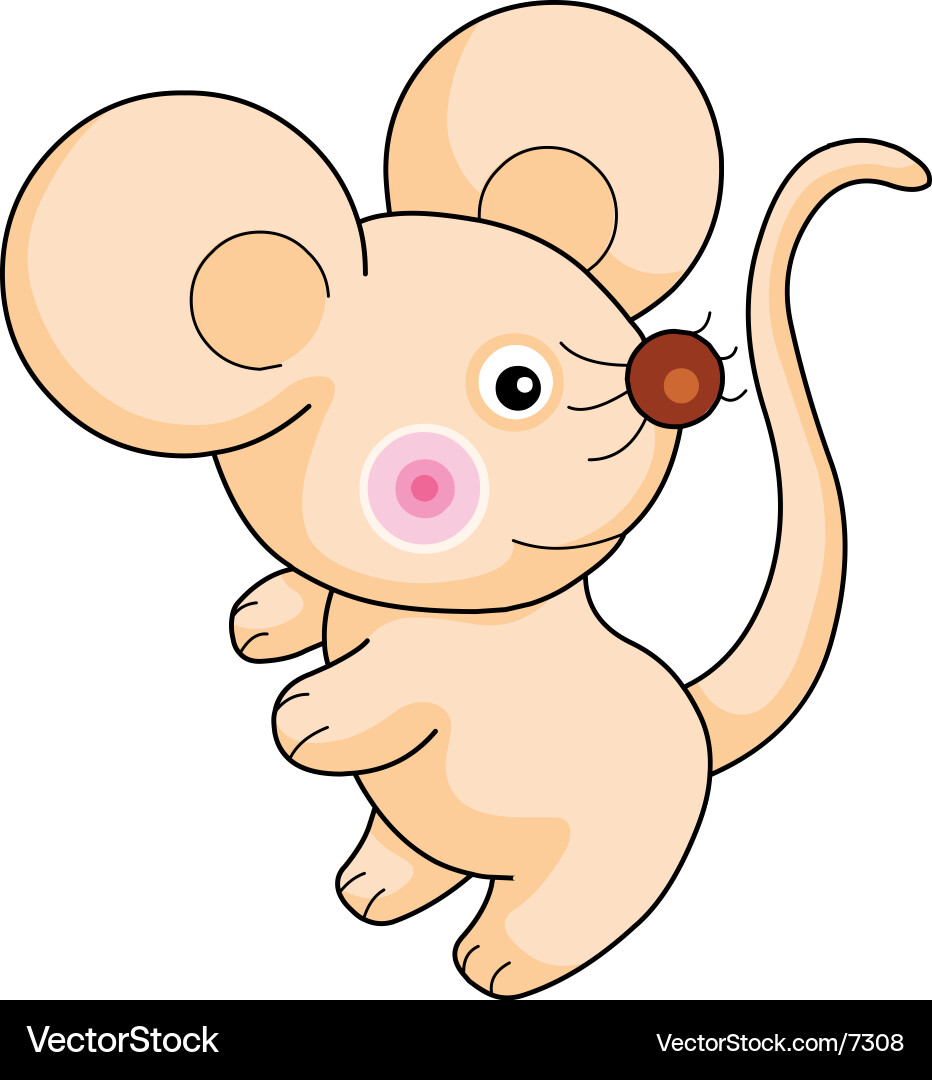 Cute rat Royalty Free Vector Image - VectorStock