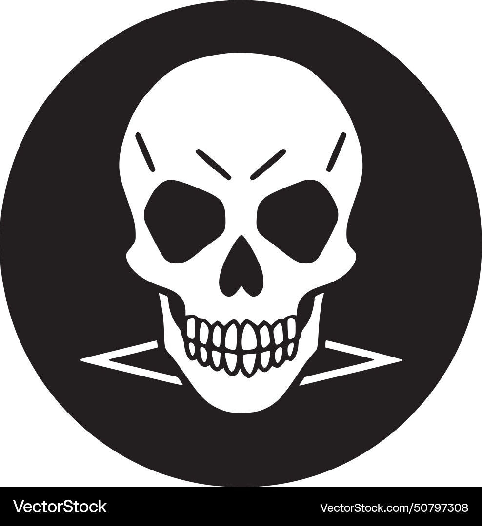 Death - black and white isolated icon Royalty Free Vector