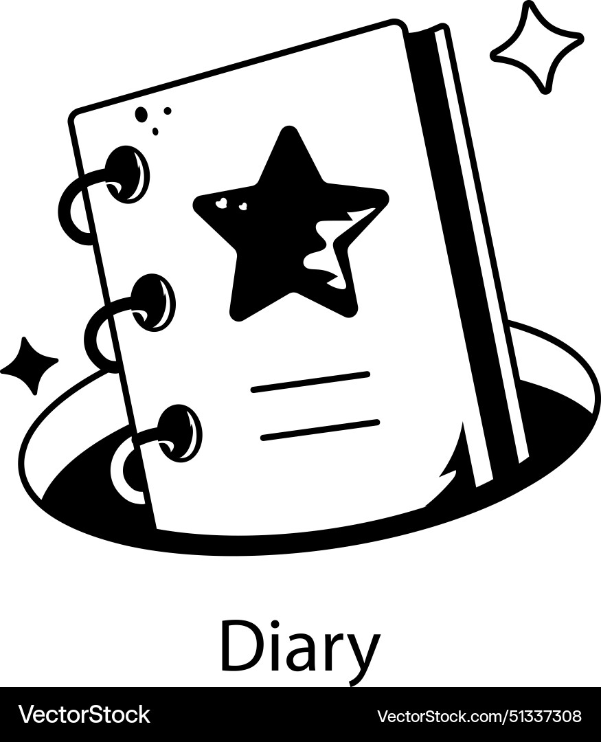 Diary Royalty Free Vector Image - VectorStock