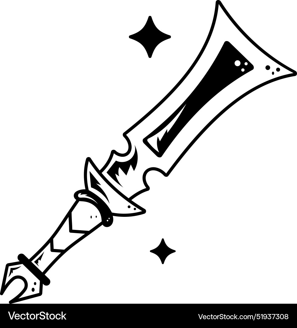 Knight sword Royalty Free Vector Image - VectorStock