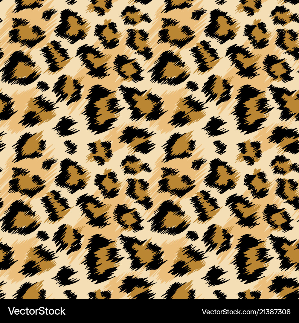 Leopard Skin Pattern Royalty Free Vector Image