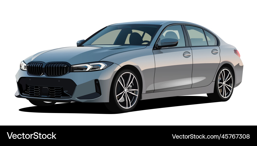 Realistic car Royalty Free Vector Image - VectorStock