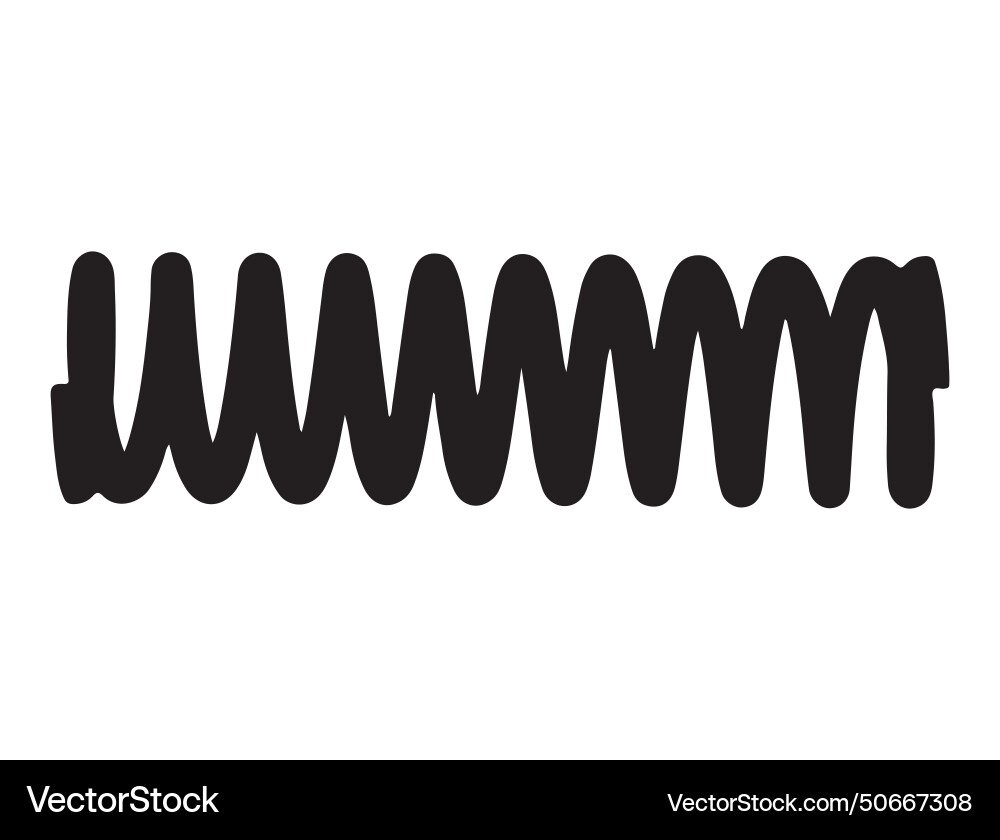 Spring silhouette art Royalty Free Vector Image