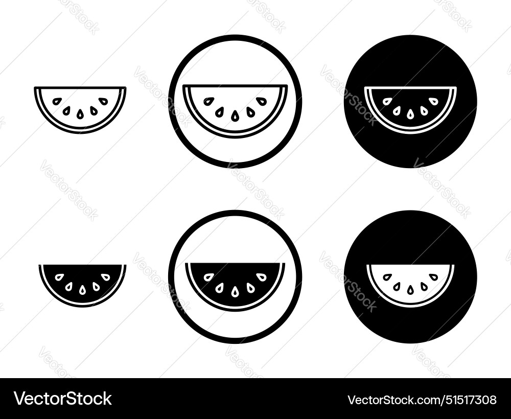 Watermelon icon Royalty Free Vector Image - VectorStock