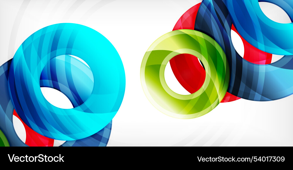 Circles round elements ring shapes premium Vector Image