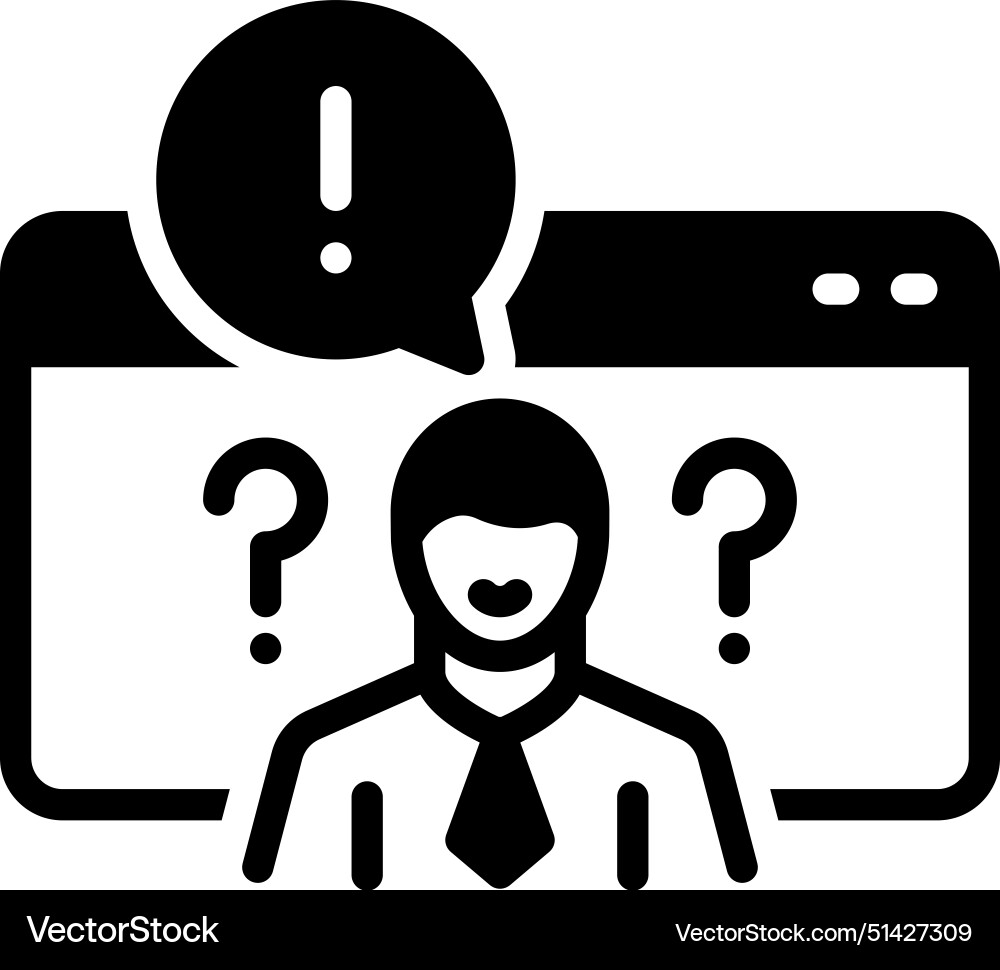 Customers questions Royalty Free Vector Image - VectorStock