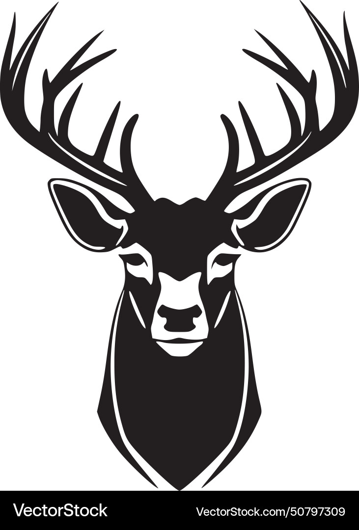 Dear - minimalist and simple silhouette Royalty Free Vector