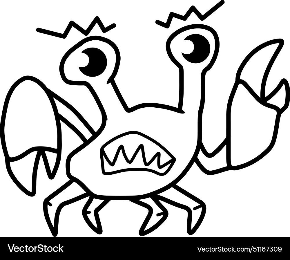 King crab Royalty Free Vector Image - VectorStock