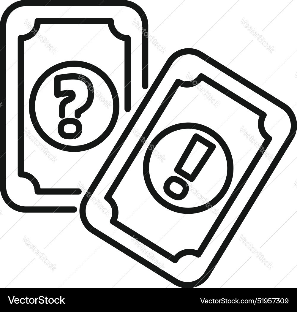Question and answer cards symbolizing frequently Vector Image
