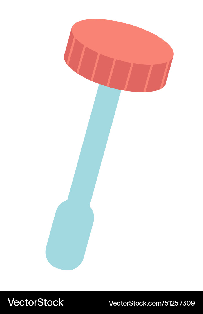 Test swab for sample in flat design medical tool Vector Image