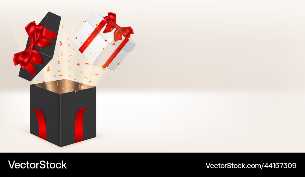 With gift boxes Royalty Free Vector Image - VectorStock