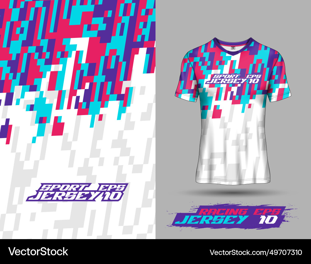 Racing Jersey Pattern Royalty Free Vector Image