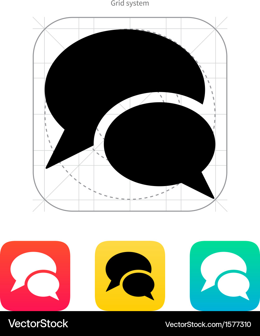 Talk icon Royalty Free Vector Image - VectorStock