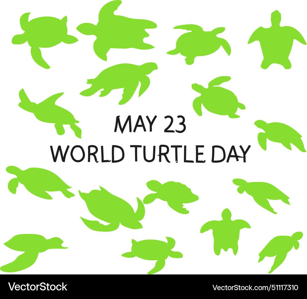World turtle day Royalty Free Vector Image - VectorStock