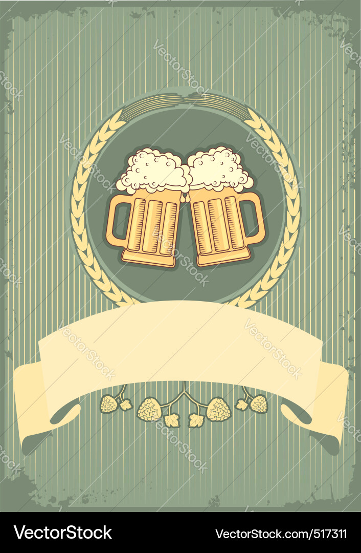 Beer festival background Royalty Free Vector Image