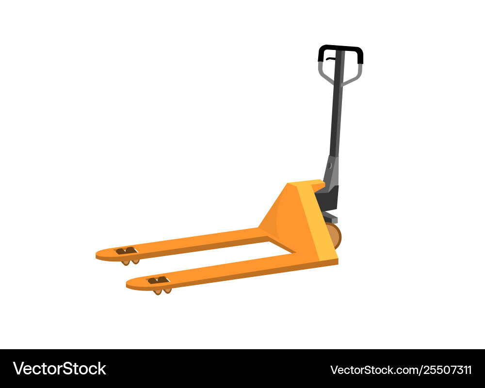 Hand pallet truck isolated on white background Vector Image