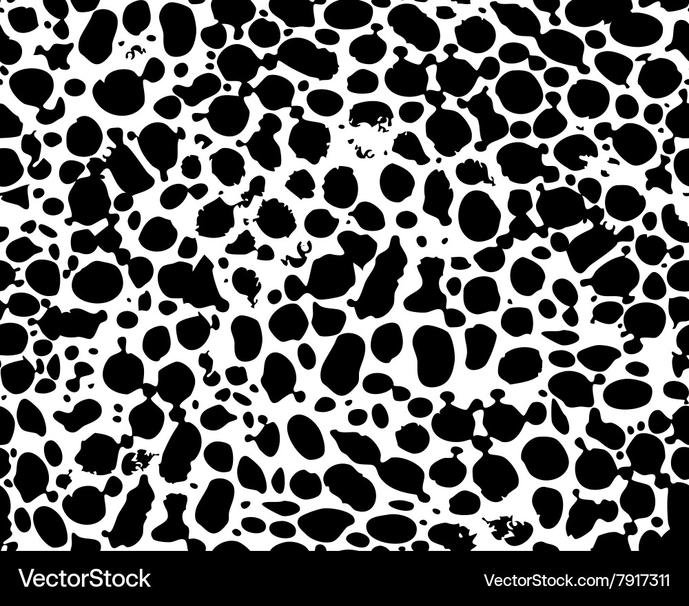 Seamless dalmatian pattern Royalty Free Vector Image