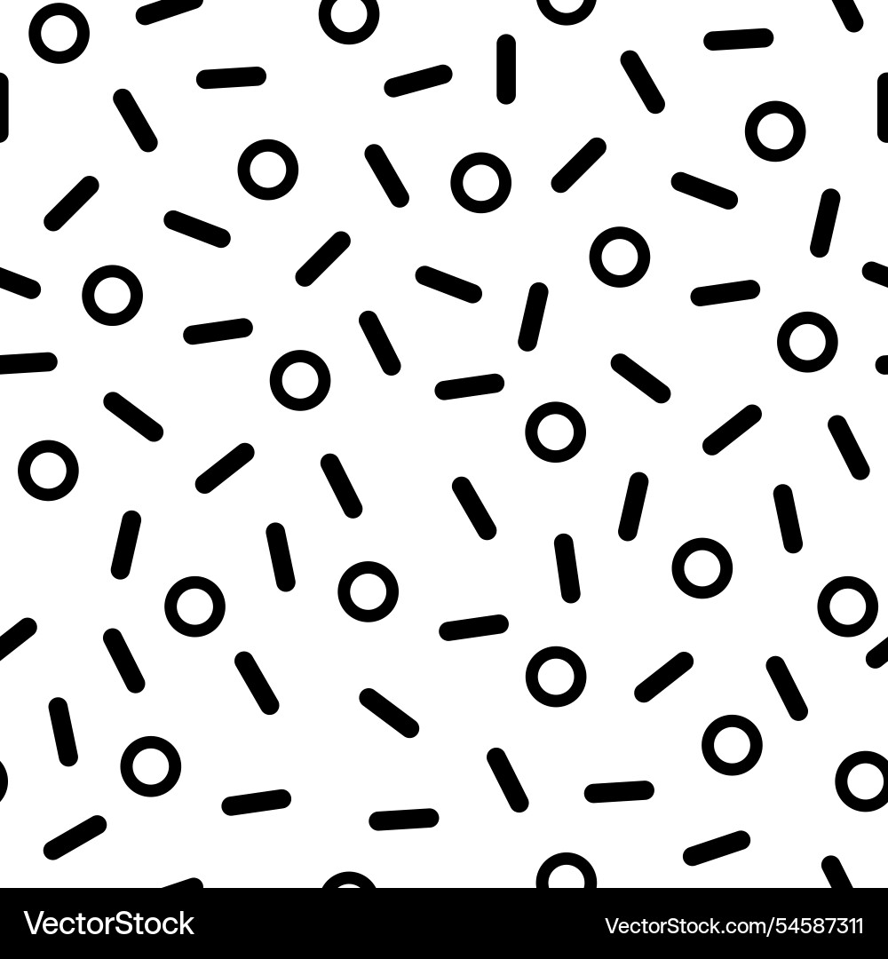Seamless geometric pattern showcasing scattered Vector Image