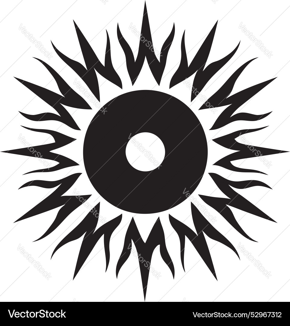 Aureate arc sun logo daybreak brilliance Vector Image