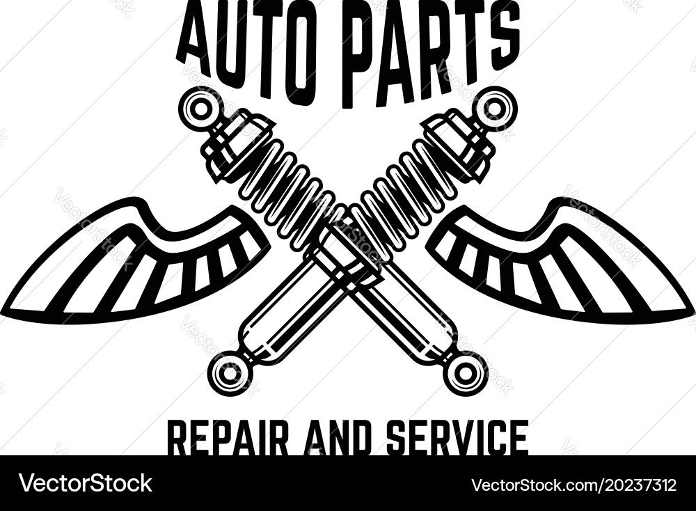 Auto service station car repair design Royalty Free Vector