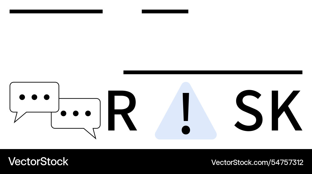 Creative representation of risk management Vector Image