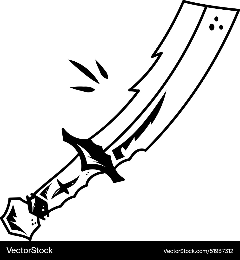 Cutlass Royalty Free Vector Image - VectorStock