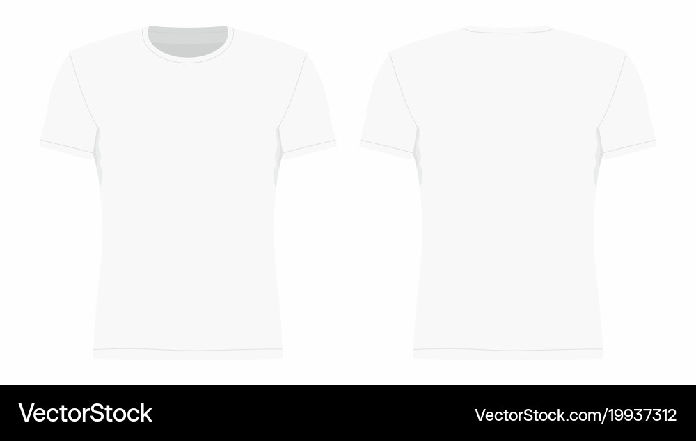 Mens white t shirt Royalty Free Vector Image - VectorStock