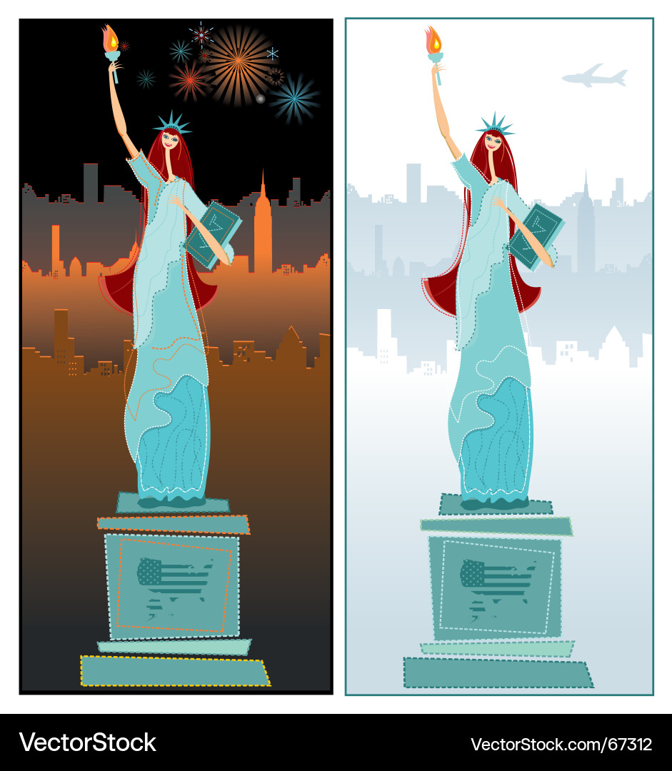 Statue of liberty Royalty Free Vector Image - VectorStock