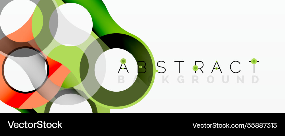 Abstract circle element composition with Vector Image