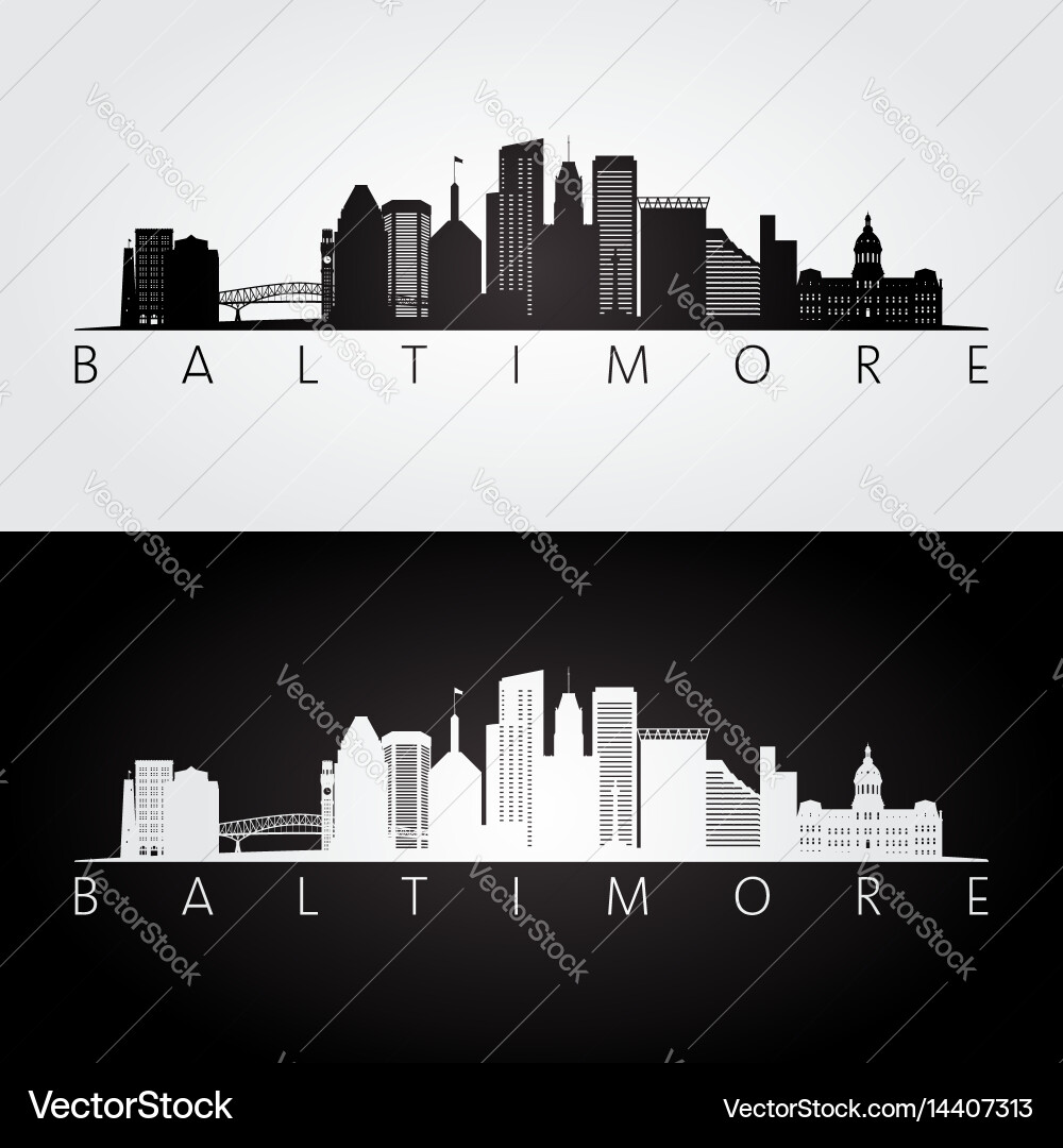 Baltimore Skyline Outline Baltimore City Outline Images – Browse