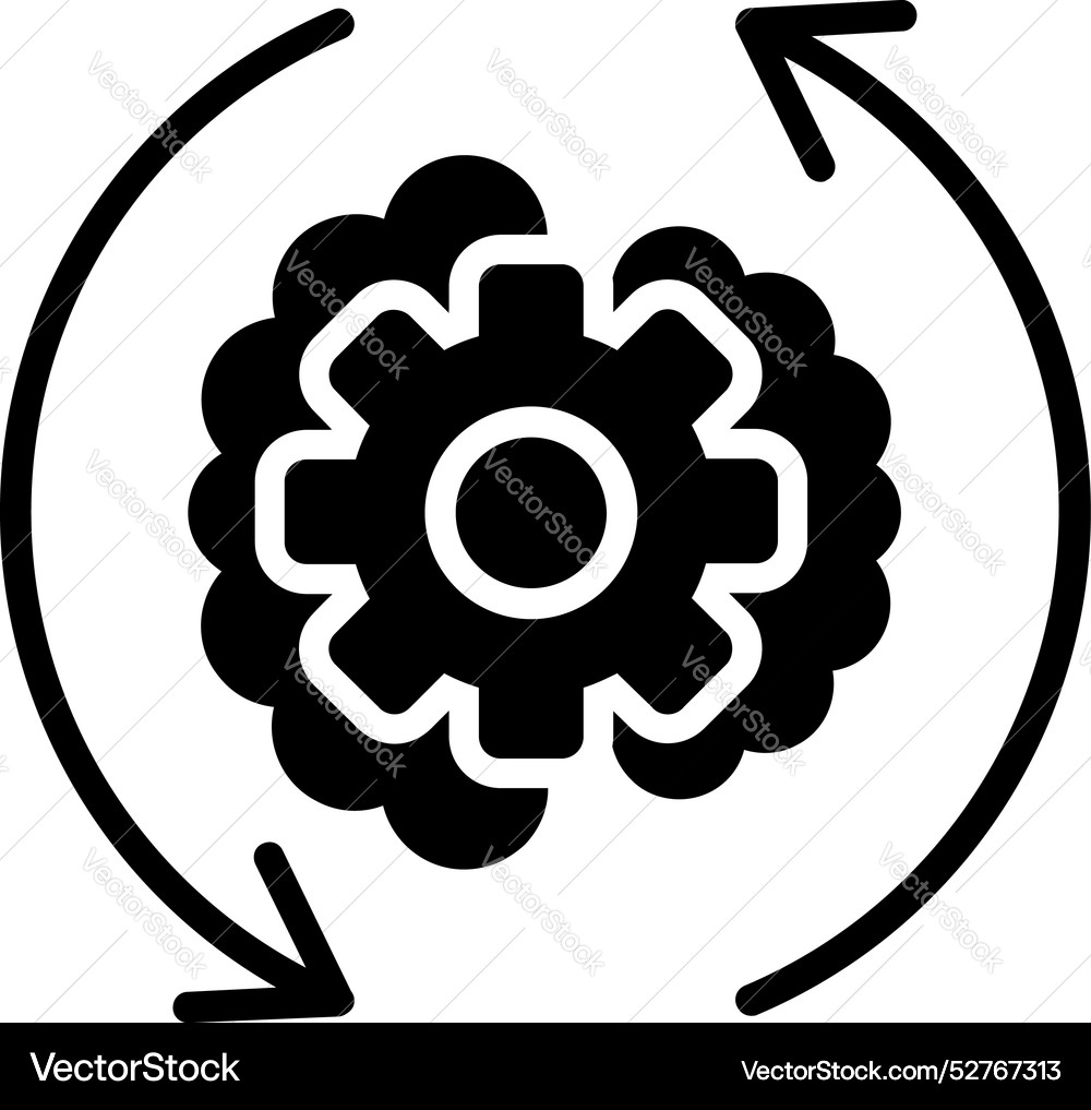 Brain process icon design Royalty Free Vector Image