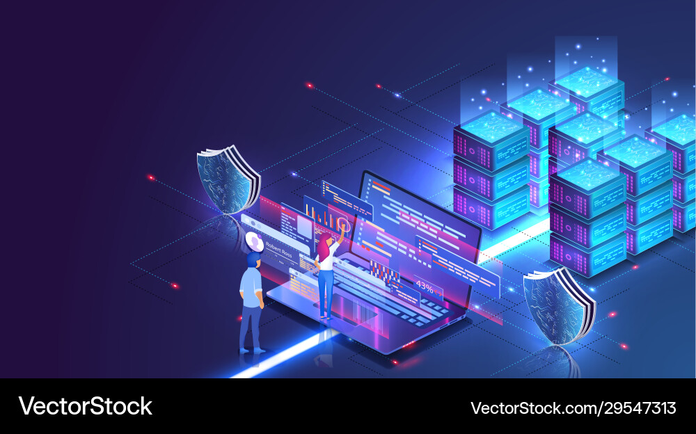 Datacenter Cartoon Vector Images (over 910)