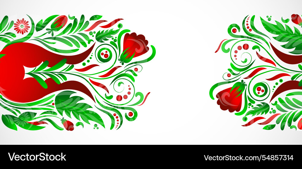 Abstract background drawn in the ukrainian style Vector Image