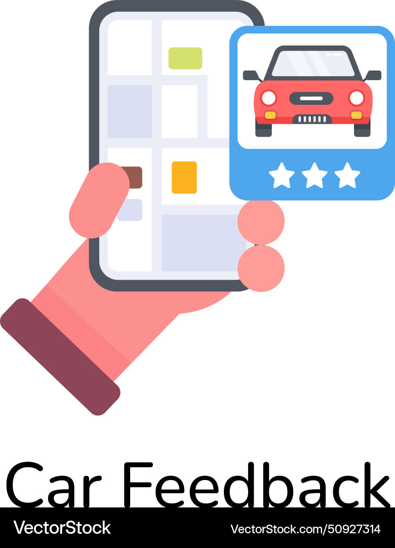 Car feedback Royalty Free Vector Image - VectorStock