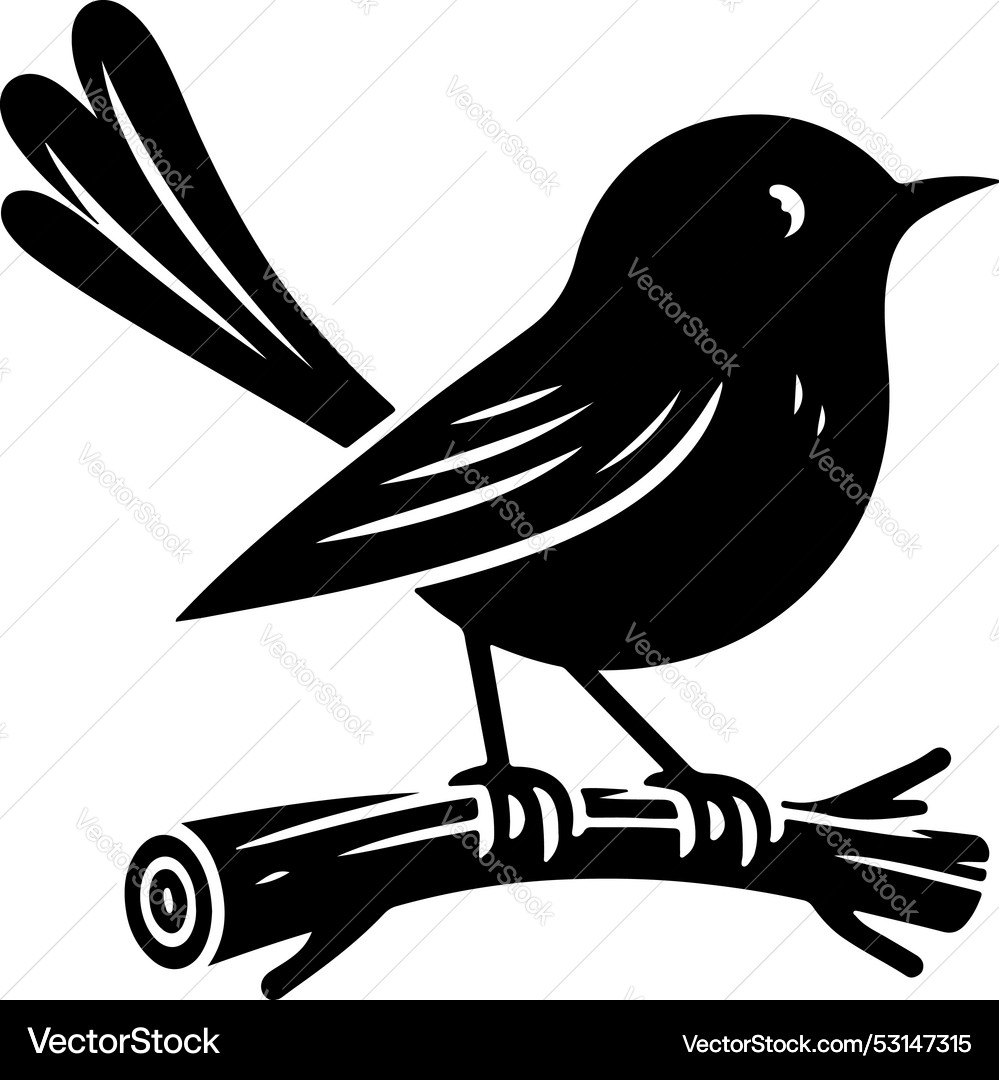 Bird silhouette art design Royalty Free Vector Image