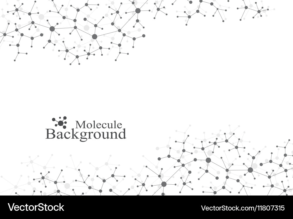 Modern structure molecule dna atom Royalty Free Vector Image