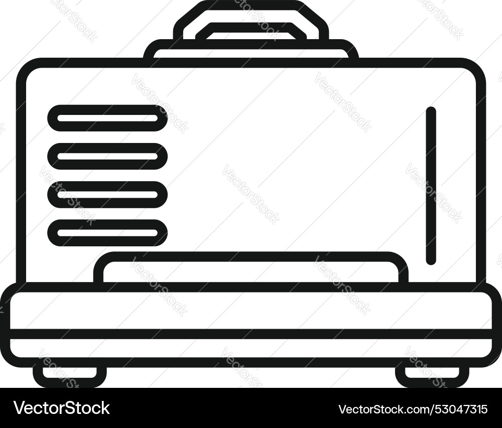 Portable power generator providing electricity Vector Image