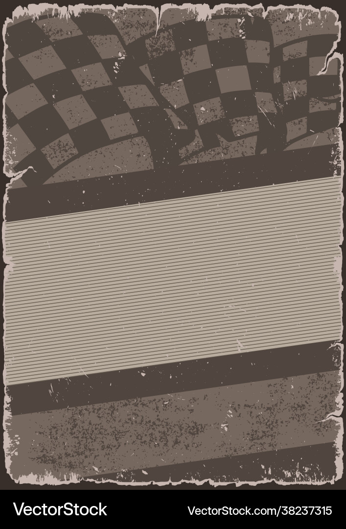Racing vintage poster Royalty Free Vector Image