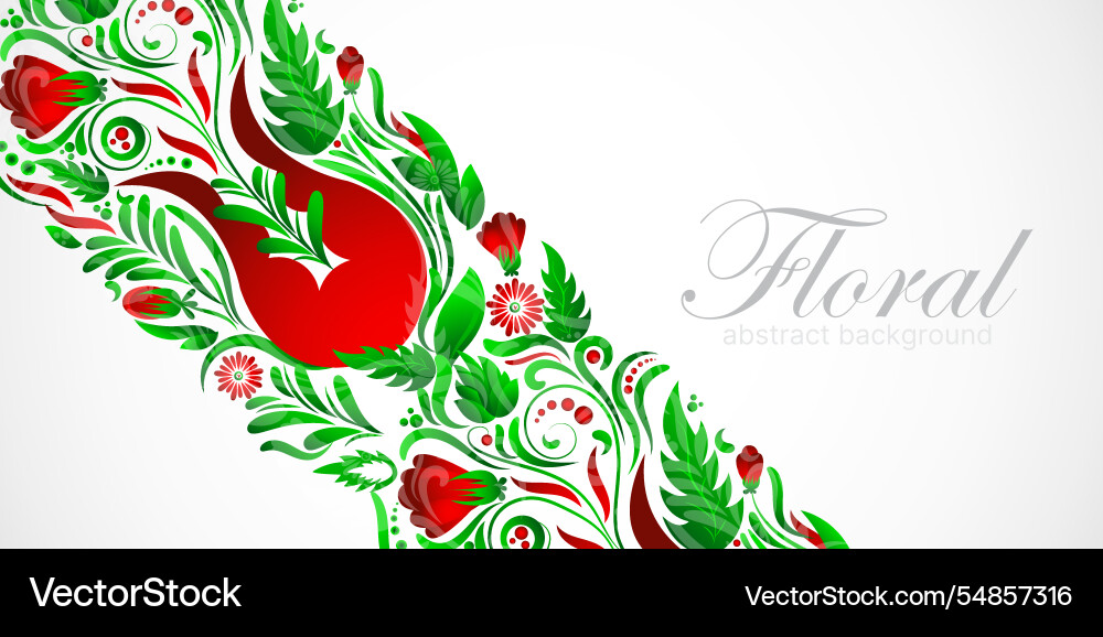 Abstract background drawn in the ukrainian style Vector Image