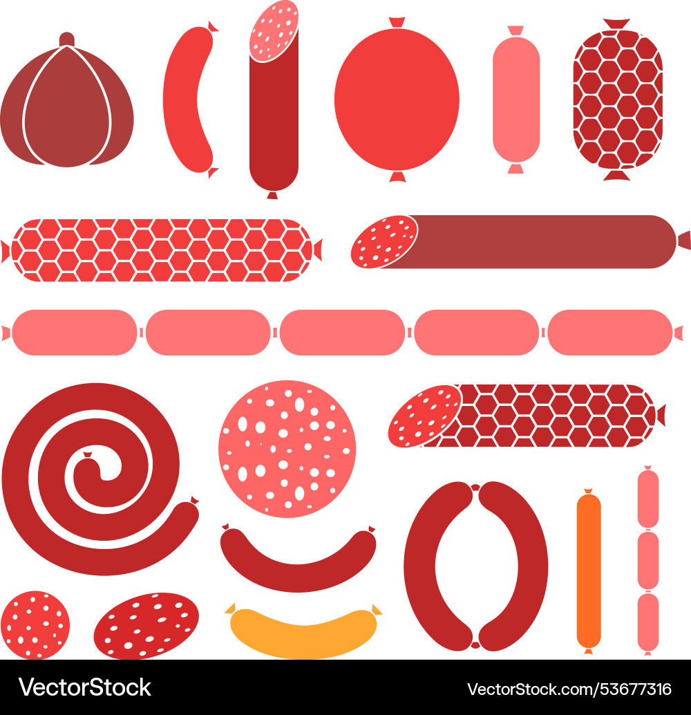 Sausage Royalty Free Vector Image - VectorStock