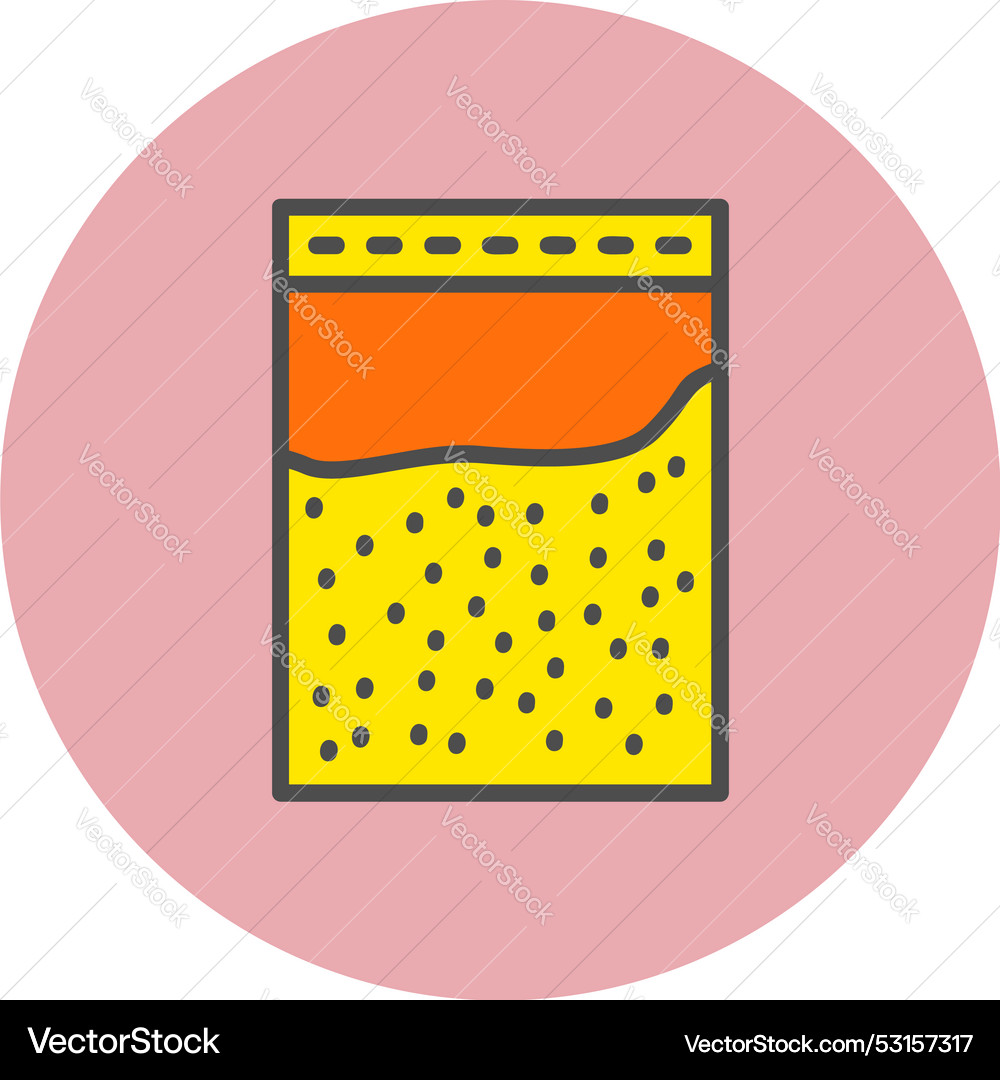 Cocaine line filled circle icon Royalty Free Vector Image