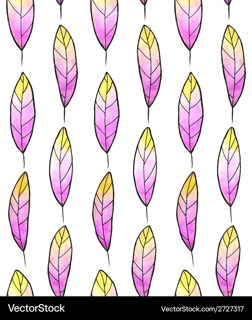 Feather pattern Royalty Free Vector Image - VectorStock