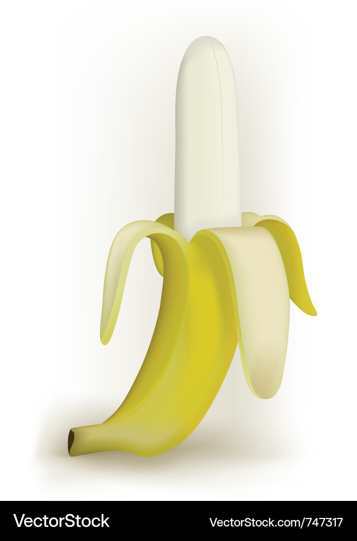 Fresh banana Royalty Free Vector Image - VectorStock